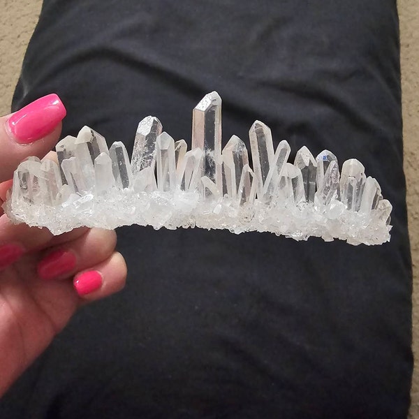 Quartz Cluster Crown, Raw Clear Crystal Crown,boho Crystal Crown,bridal ...