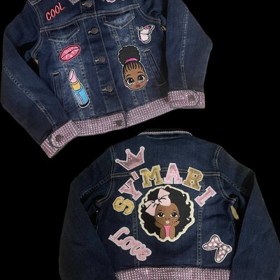 Puff Hair Girls Embroidered Patch Little Girl Patch Bossy Girl Patch ...