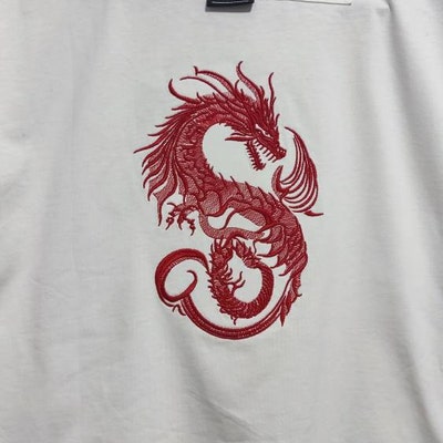 Golden Dragon Machine Embroidery Design Golden Dragon Embroidery Files ...