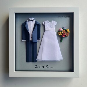 Two Groom's Wdding Frame / Personalised Gay Wedding Gift / Anniversary ...