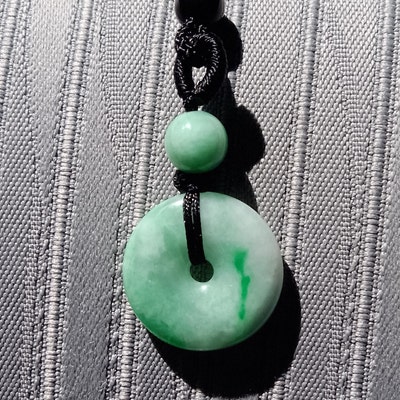 US8.5 Square Jadeite Ring Flat Top Green Ring Natural Type A Jade ...