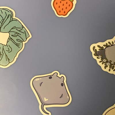 Cute Stingray Sticker Set, Baby Manta Ray Stickers - Etsy