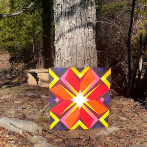 Fall Harvest Barn Quilt Pattern and Directions to Paint This Outdoor ...