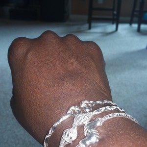 West Indian Bangle Conch Shell With Diamante Pattern Handmade .925 ...