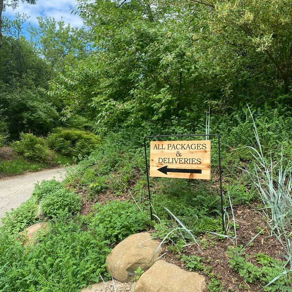 Delivery Sign, Sign for Deliveries, Sign for Package Drop Off, UPS Sign ...