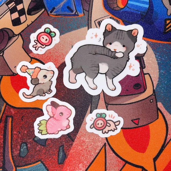 Munch Cat Sticker / Cat Sticker / Kitten Sticker / Cute Animal Sticker ...