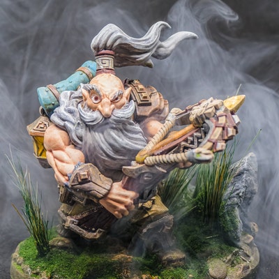 Dwarf Ranger V2 Premium 3D Printed Tabletop Miniatures 28mm 32mm to ...