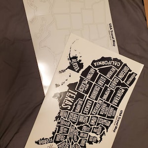 USA Decal Sticker Travel Map for Rv's and Campers - Etsy