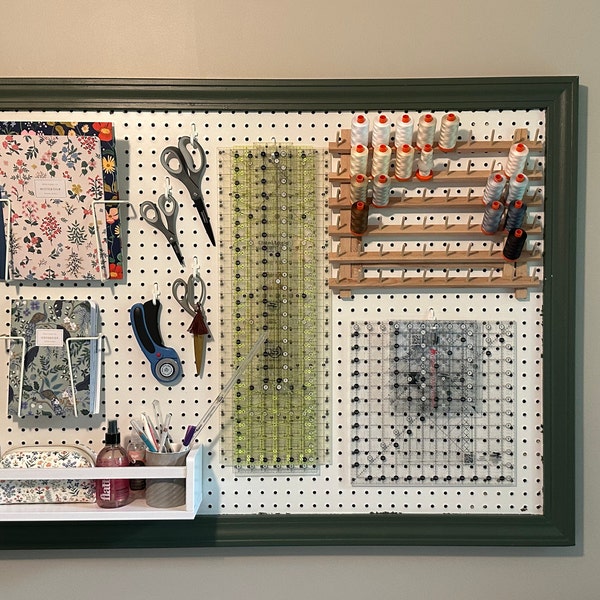 Peg Board Shelf | Peg Board Organizer | Peg Board Accessory - Etsy