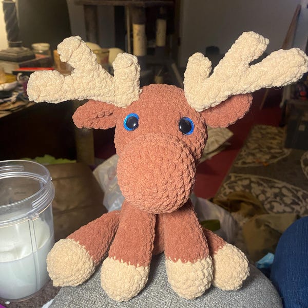 Crochet Moose Amigurumi Pattern | Moose Crochet Pattern | Woodland ...