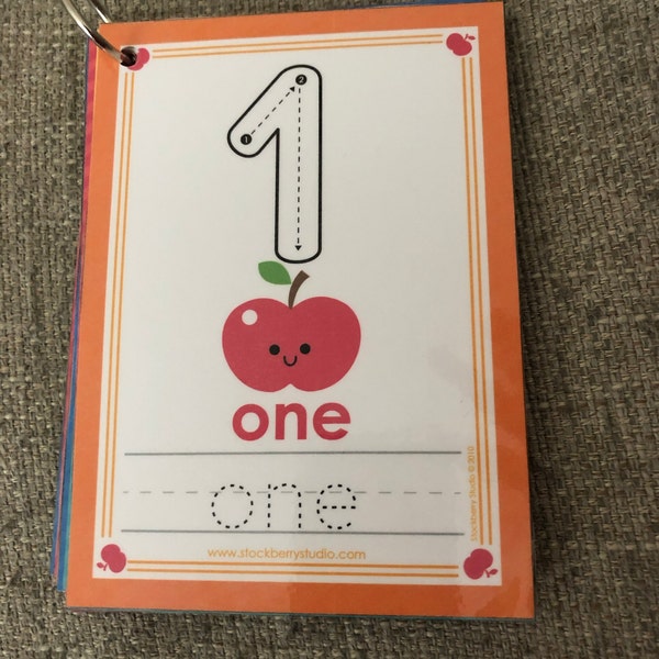 Flashcards Numbers 1-20 Homeschool Printable Counting Preschool Math ...