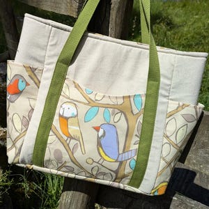 Casual Bag Pattern , Canvas Bag With Pockets ,canvas Totebag ,digital ...