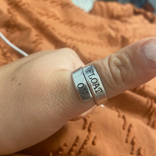 Custom Ring Wrap Ring Custom - Hand Stamped Ring - Very Sturdy Ring ...