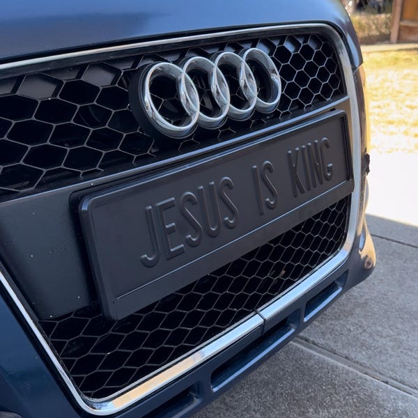 Black Empty Nameplate Name Plate European License Home Decor Metal Art ...