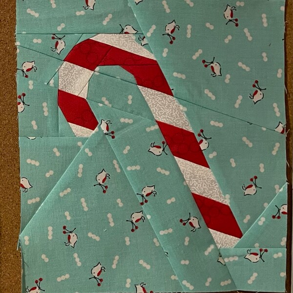 Candy Cane Paper Piecing Pattern, PDF - Etsy