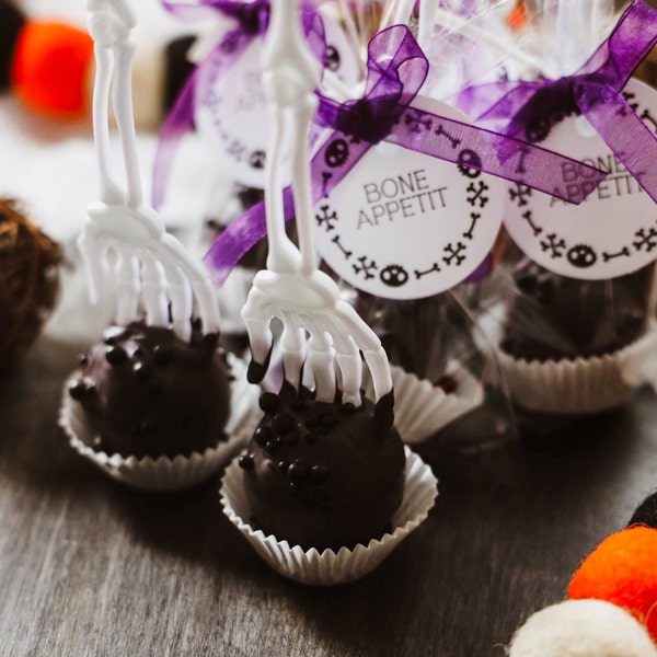 Printable Bone Appetit Tags, Happy Halloween Tags, Halloween Tags ...