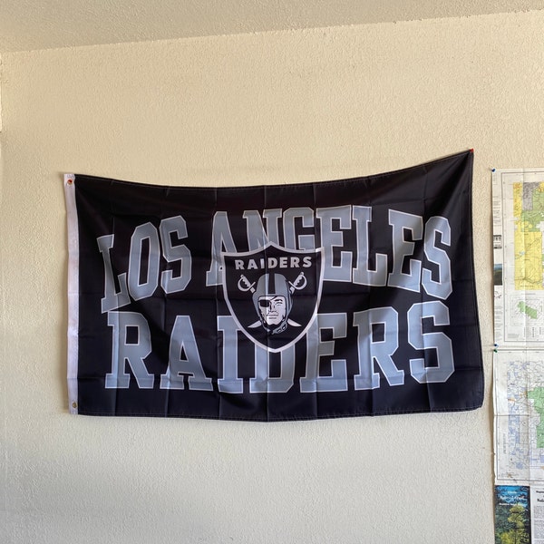 New 3 X 5 Foot Raiders Nfl Flag Los Ángeles Raider Nation Football - Etsy