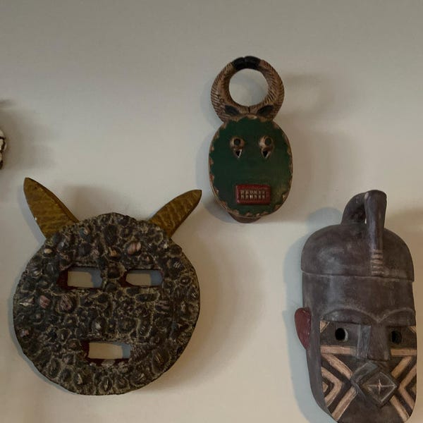 African Vintage Antique Masks Guro Toma Landai Tribal Face Mask Wall ...