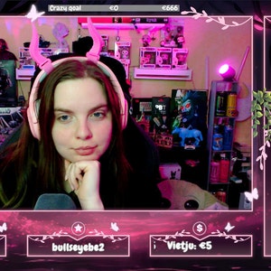 Cats Twitch Banner Cottagecore Twitch Overlay Cozy Cats Twitch Banner ...