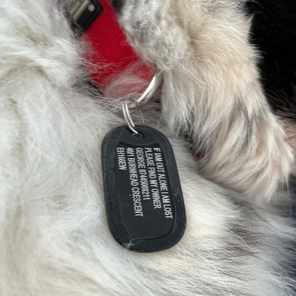 Personalised Special Forces Black US Military Dog Tag Set, Anodised ...