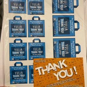 Personalized Doordash Labels Delivery Bag Shaped Stickers | Etsy