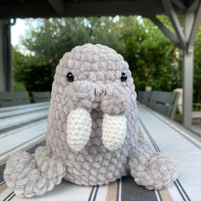 PATTERN/INSTRUCTIONS Walrus, Amigurumi Pattern, Walrus Pattern, Crochet ...