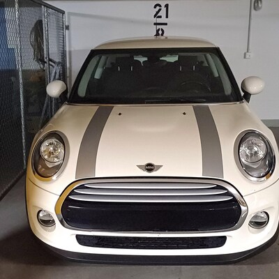 Mini Cooper Bonnet Stripes, Stripes for Hood, Racing Decoration Decals ...