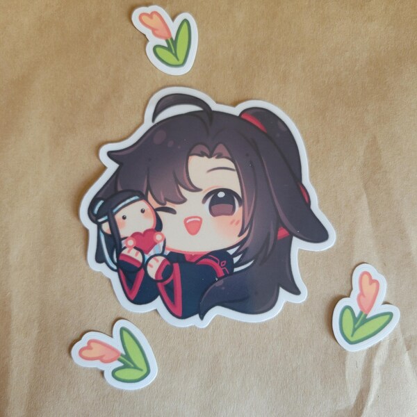 MXTX Heart Glossy Vinyl Stickers | Tgcf Mdzs Svsss | Cute Die Cut ...
