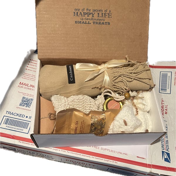 Cozy Gift Box, Hygge Gift Box, Engraved Gift, Cashmere Blend Scarf Gift ...