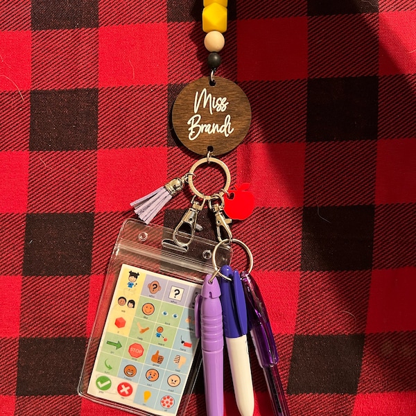 Mini Core Communication Board: Travel AAC Lanyard - Etsy