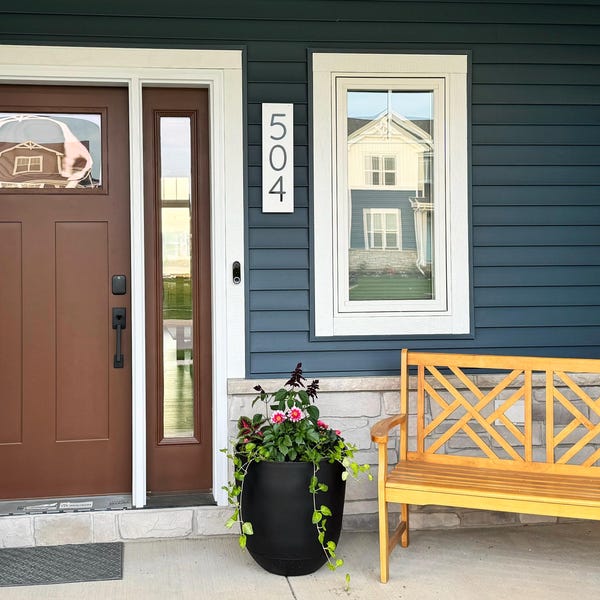 Modern House Numbers Available in Vertical and Horizontal Directions ...