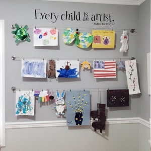 Every Child is an Artist Wall Decal Children Artwork Display Vinyl ...