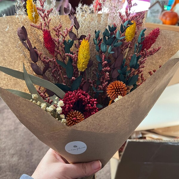 Bridal Bouquet Barista Wedding Bouquet Boho Wedding Dried Flower ...