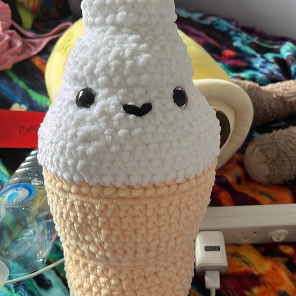 Ice Cream Cone Plush Crochet PATTERN - Amigurumi - Etsy