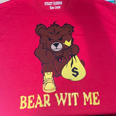 Teddy Gangster With Moneybag Middle Finger Svg, Hipster Teddy Clipart ...