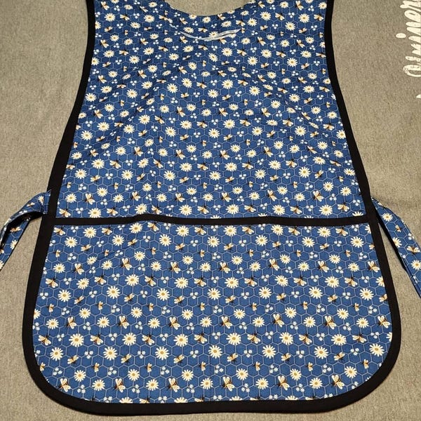 Multi-color Floral Theme - Cobbler Smock Style Cotton Apron With Two ...