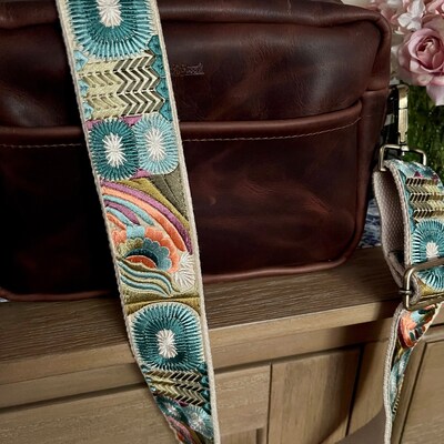 Embroidered Purse Strap Crossbody Strap for Purses Gift for Mom Boho ...