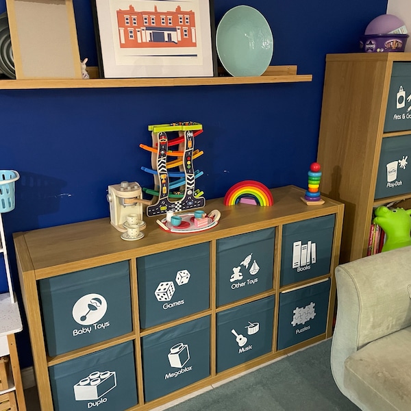 Toy Storage Decals | Toy Box Labels | Self-adhesive Personalised Decals ...