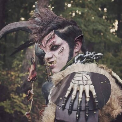 Horned Demon Foam Latex Prosthetic UNPAINTED - Etsy