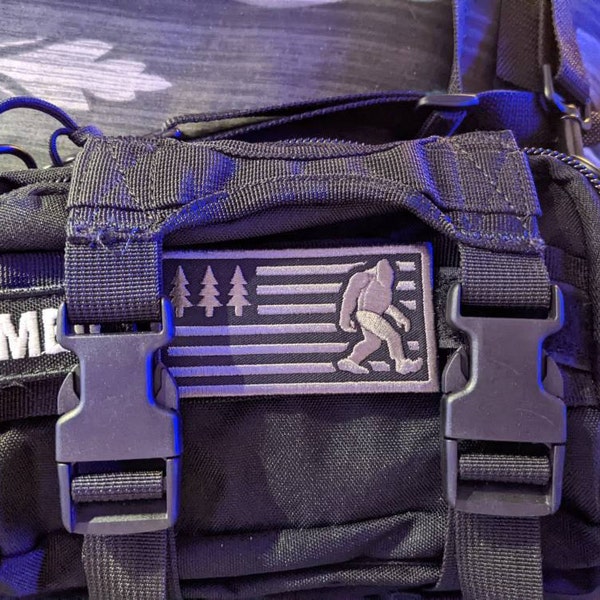 Bigfoot American Flag Patch – Embroidered USA Sasquatch Patch ...