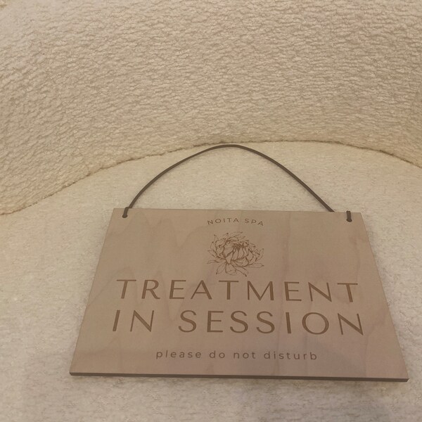 Engraved Treatment in Session Sign, Therapy in Session, in Session Sign ...