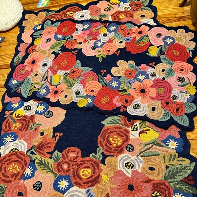 Hand Tuft Rug, Designer Irregular Tuft Rug, Custom Tuft Rug, Woolen ...