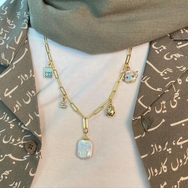 Build Your Own Custom Charm Necklace for Women, Multi Charms, Vintage ...