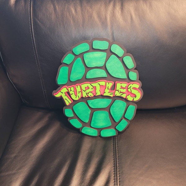 TMNT Laser Cut Wood Sign: Teenage Mutant Ninja Turtles Home Decor - Etsy