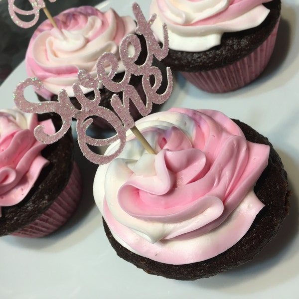 1 Cupcake Toppers, 1 Food Picks, One Cupcake Toppers, First Birthday ...