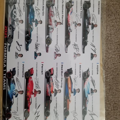 F1 Formula One Teams 2023 Signed Autographed Printed Poster A4 - Etsy