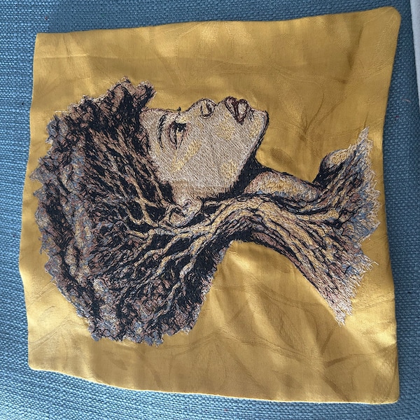 African Woman Machine Embroidery Design. African Tree. Instant Download ...