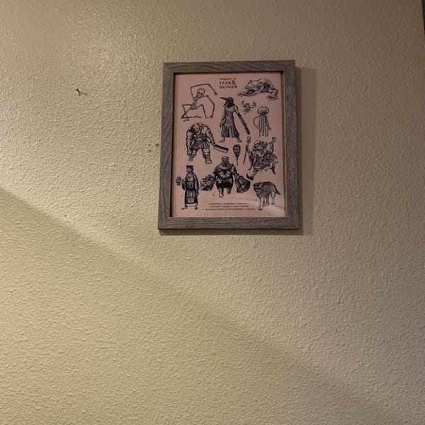 Fear and Hunger D'arce A4 A3 Art Print Engraving Illustration Gaming ...