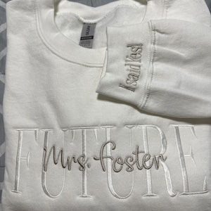 Future Mrs Sweatshirt-mrs Sweatshirt-bride Sweatshirt-embroidered ...