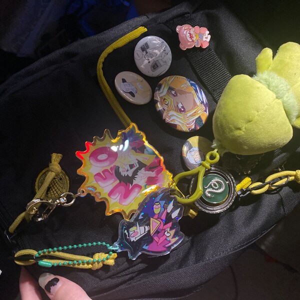 Spamton NEO Deltarune Holographic Keychain - Acrylic and Epoxy Charm 2. ...